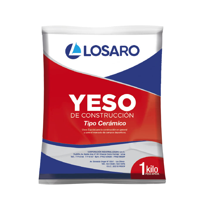 Yeso construccion 1kg - Losaro – Ferremax